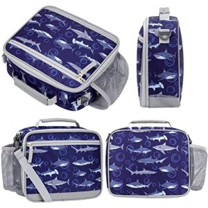 Choco Mocha 17inch Shark Backpack + Lunch Bag