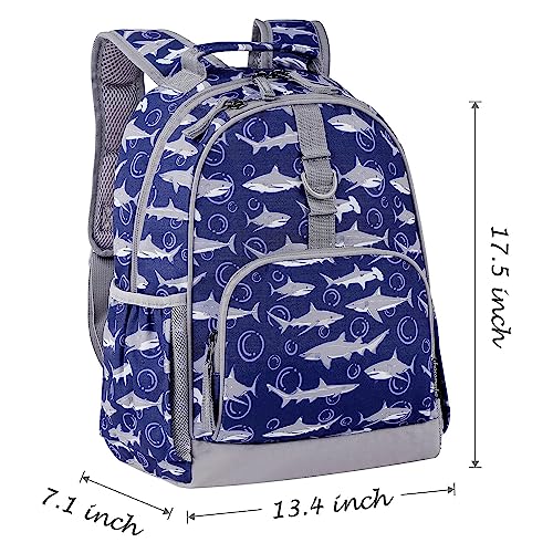 Choco Mocha 17inch Shark Backpack + Lunch Bag