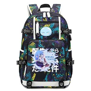 isaikoy anime rimuru tempest backpack shoulder bag bookbag daypack school bag 13