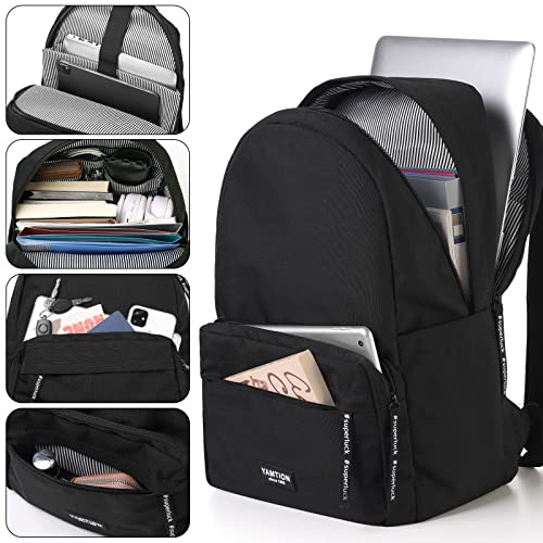 YAMTION Backpack for Men and Women,15.6 inch School College Backpack for Teens,Laptop Backpack Laptop Bookbag with USB Charging port for Business College Travel High School