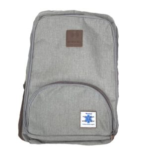 the grey influencer backpack