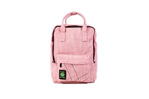 dime bags hot box extra | hemp daypack backpack | iconic silhouette and tons of space (pink)