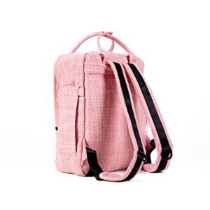 DIME BAGS Hot Box Extra | Hemp Daypack Backpack | Iconic Silhouette and Tons of Space (Pink)