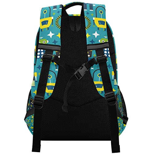 Glaphy Vintage Robots Backpack Laptop Bookbag Lightweight Travel Daypack School Backpacks for Men Women Kids