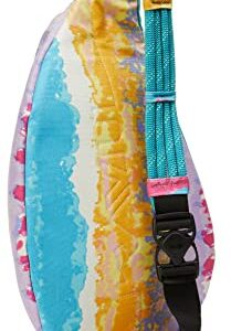 KAVU Go Time Bi-Fold Crossbody Wallet with Rope Strap - Beach Tie Dye