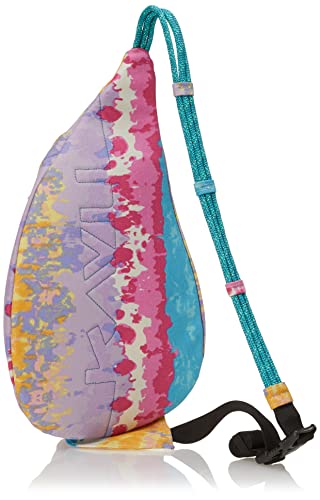 KAVU Mini Rope Bag Cotton Crossbody Sling - Beach Tie Dye