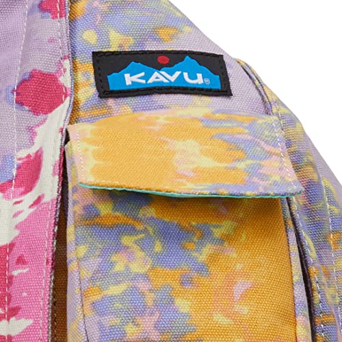 KAVU Mini Rope Bag Cotton Crossbody Sling - Beach Tie Dye