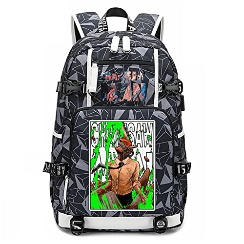 GO2COSY Anime Chainsaw Man Backpack Daypack Student Bag Bookbag School Bag Style B17