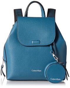 calvin klein millie novelty backpack, aegean blue, one size