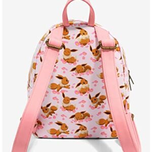 Hot Topic Loungefly Pokemon Eevee Spring Flowers Mini Backpack