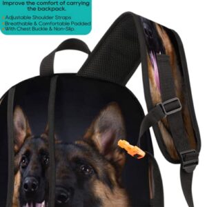 Dog German Shepherd Bookbag School Backpack Teens Girls Boys Schoolbag Shoulder Computer Hiking Gym Travel Casual Travel Daypack