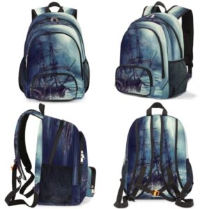 Sea Octopus Kraken Bookbag School Backpack Teens Girls Boys Schoolbag Shoulder Computer Hiking Gym Travel Casual Travel Daypack