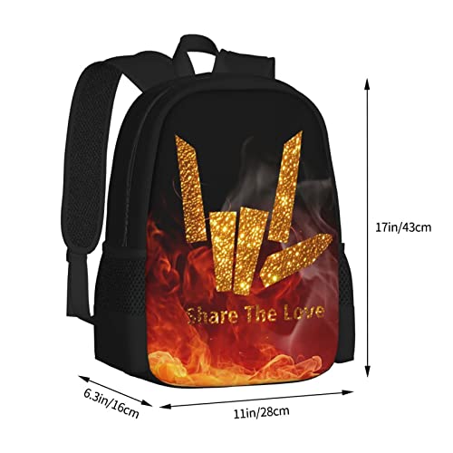 Fashion Backpack Share_The_Stephen_Love Unisex High Capacity Shoulders Bag Students Schoolbag Travel Bags