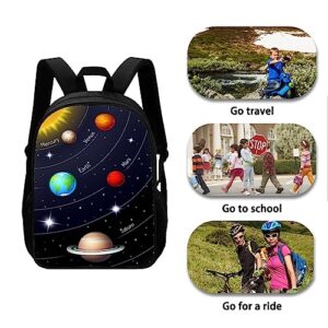 Mumeson Space Planet Backpack Daily Casual Backpacks Satchel for Travel School Large 17 Inches Rucksack Daypack for Girls Boys Backpack with Lunch Bag Messenger Tote Bag Pencil Bag 3 Pack