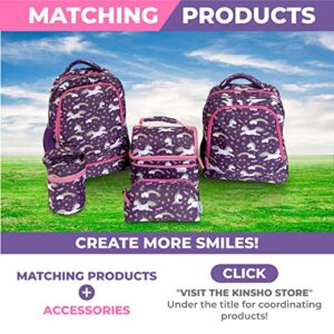 Toddler Backpack for Girls, Cute 13” Daycare PreSchool Kindergarten Elementary School Girl Backpacks with Water Bottle Pocket Holder, Insulated Padded Bags for Toddlers Kids Travel Bag, Purple Unicorn