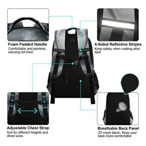 Glaphy Tornado Black Backpack for Boys Girls Kids, Laptop Bookbag Lightweight Travel Daypack School Backpacks