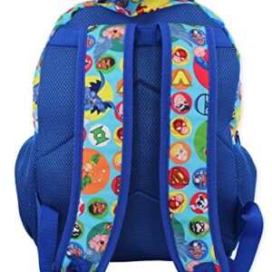 DC Super Friends Boys Girls 16" School Backpack (One Size, Blue)