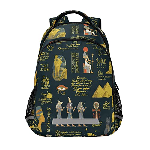 Vozoza Ancient Egypt Theme Backpack for Girls Kids Boys School Bookbags,Student Laptop Backpack Carrying Bag Casual Lightweight Travel Sports Day Packs