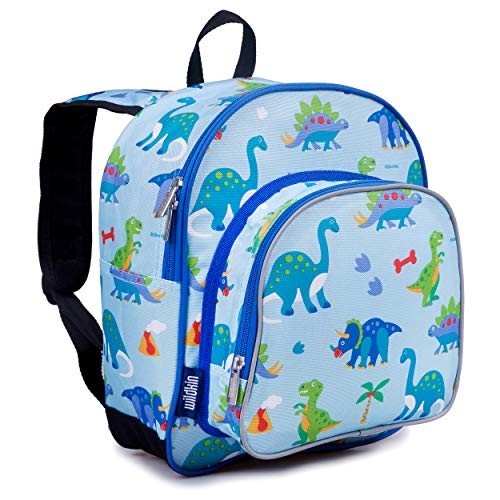 Wildkin 12 Inch Backpack Bundle with Microfiber Nap Mat (Dinosaur Land)