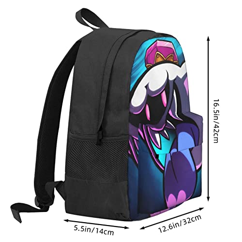 PINttyone Game King Boo Shoulders Backpack School Bag Student Satchel Outdoor Knapsack Rucksack Fashion Daypack