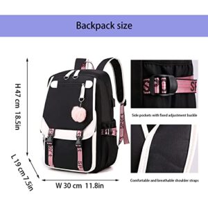 KUJIAPIN Backpack for Boys Girls Middle School Students Bookbag Outdoor Daypack