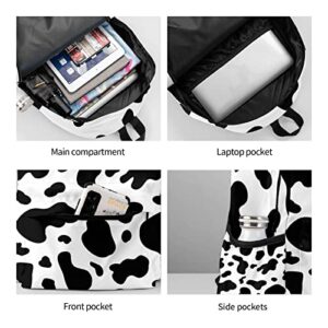 Homokoir Cow Print Backpacks School Laptop Computer Backpack Book Bag Travel Hiking Camping Daypack