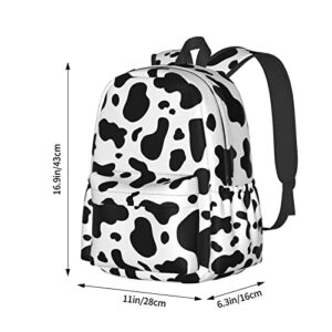 Homokoir Cow Print Backpacks School Laptop Computer Backpack Book Bag Travel Hiking Camping Daypack