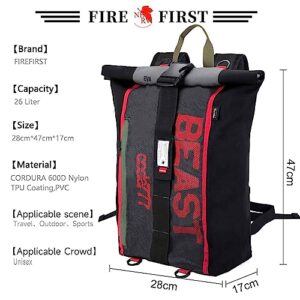 FIREFIRST X Radio Eva - Evangelion Roll Backpack for Men & Women Water Resistant Casual Daypack