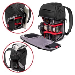 Manfrotto Advanced Fast III Professional Camera Backpack for Reflex/Mirrorless with Lenses and Laptop, with Interchangeable Padded Dividers, Side Access, Tripod Mount