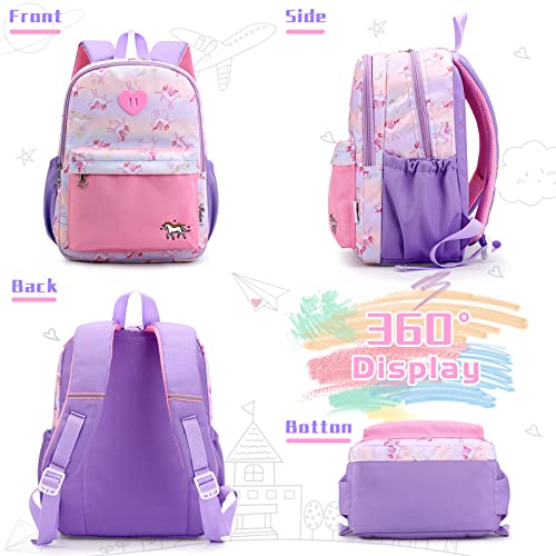 Kids Backpacks for Boys and Girls14.2 Inch, Bergmoer Toddler Backpack Ideal for Preschool Kindergarten Elementary School Travel Backpacks, Cute Lightweight Unicorn Backpack for PreschoolKids Backpacks