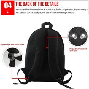 Dog with Headphones Print Backpack Kids School Bookbag Comfortable Travel Daypack Casual Hiking Bag