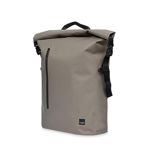 KNOMO Cromwell 15 inch Waterproof Laptop Rolltop Backpack, Water Resistant Travel Rucksack, Casual Daypack for Outdoors