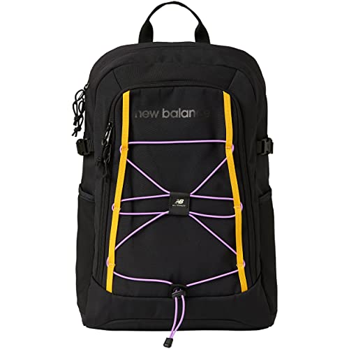 New Balance Laptop Backpack, Bungee Travel Bag for Men and Women, Multi, One Size