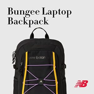 New Balance Laptop Backpack, Bungee Travel Bag for Men and Women, Multi, One Size