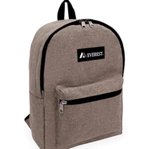 Everest Unisex-Adult's Basic Denim Backpack, Khaki, One Size