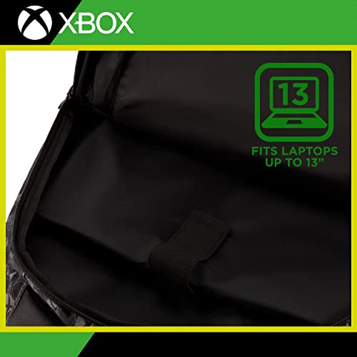 Concept One Microsoft Xbox 13 Inch Sleeve Laptop Backpack, Padded Computer Bag for Commute or Travel, Black