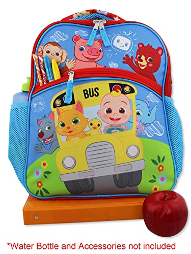 Cocomelon Boys Girls 14 inch School Backpack (Blue, One Size)