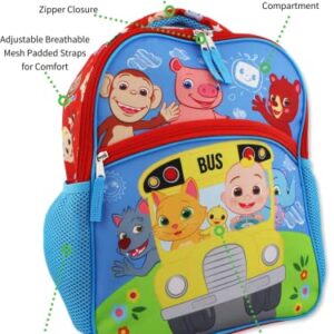 Cocomelon Boys Girls 14 inch School Backpack (Blue, One Size)