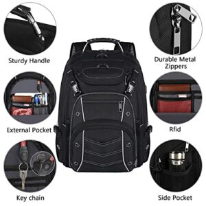 VECKUSON Lunch Bag Backpack, Insulated Cooler Lunch Box Backpack, Extra Large Travel Laptop Backpack, 18.4 Laptop Backpack for unisex, 55L Extra Large Gaming Laptops Backpack with USB Charger Port