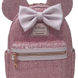 Loungefly Disney Minnie Mouse Cotton Candy Sequin Mini Backpack