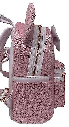 Loungefly Disney Minnie Mouse Cotton Candy Sequin Mini Backpack