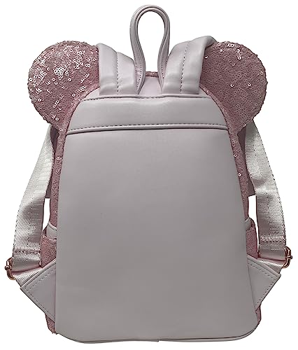 Loungefly Disney Minnie Mouse Cotton Candy Sequin Mini Backpack