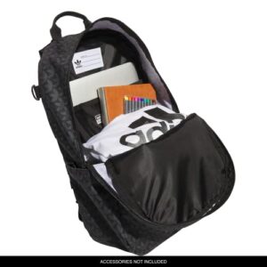 adidas Originals Graphic Backpack, Monogram AOP-Black, One Size