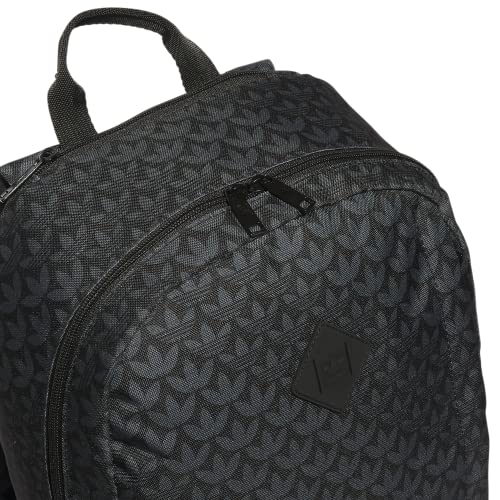 adidas Originals Graphic Backpack, Monogram AOP-Black, One Size