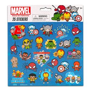 Avengers Backpack with Lunch Bag - Bundle with Avengers Backpack for Boys 8-12, Avengers Lunch Box, Water Bottle, Stickers, More (Marvel Avengers School Backpack for Boys)