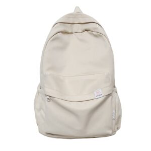 CHERSE Kawaii Backpack Cute Aesthetic Backpack Aesthetic School Supplies Korean School Bag for Girls Mochila (beige)