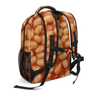 Xvx-Boom Baked Beans Backpack Print Work Leisure Schoolbag Adjustable Practical Men And Women Universal Laptop Backpack