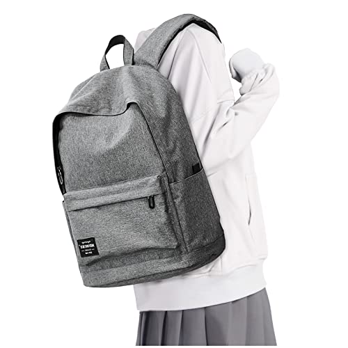 coowoz College Backpack Black bag College Bags For Women Men Travel Rucksack Casual Daypack Laptop Backpack(Grey)