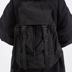 Aelfric Eden Mens Japanese Backpack Vintage Techwear Backpack Laptop Bag Hiking Hip Hop Rucksack Casual Streetwear Knapsack