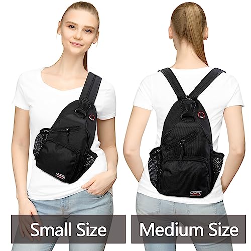 Peicees Convertible Sling Bag for Men Women Waterproof Sling Backpack Crossbody Shoulder Bag For Travel Hiking Cycling